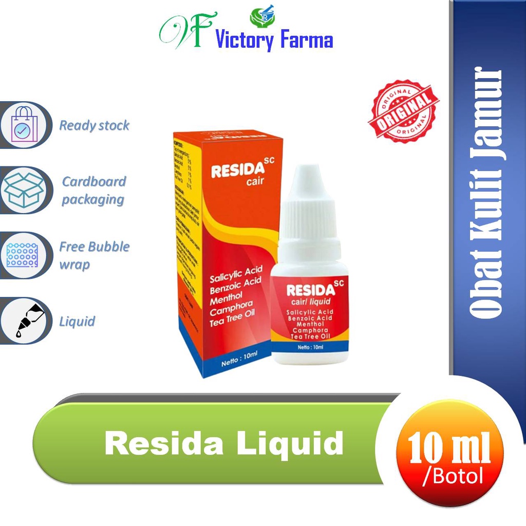 Jual Resida Cair/ Liquid 10 ml/ obat panu kadas kurap | Shopee Indonesia