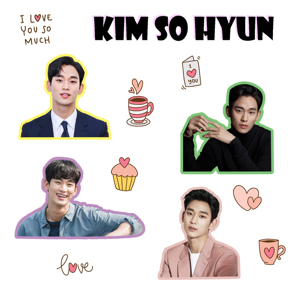 Jual Sticker Kim Soo Hyun Stiker Pack isi 12 pcs BISA CUSTOM Kpop ...