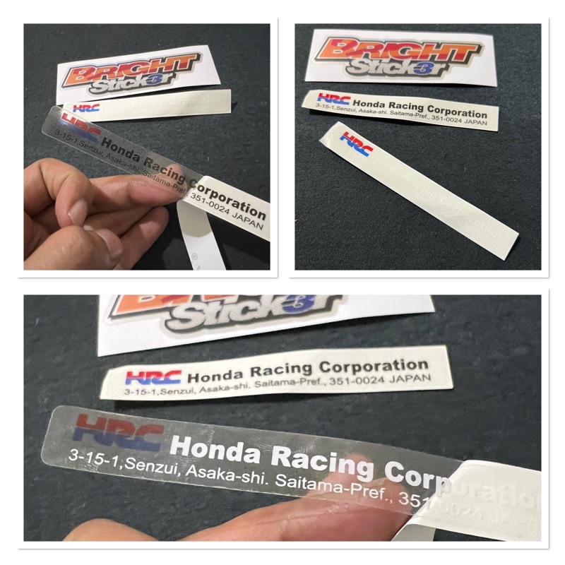 Jual STICKER HRC HONDA RACING CORPORATION TRANPARAN | Shopee Indonesia