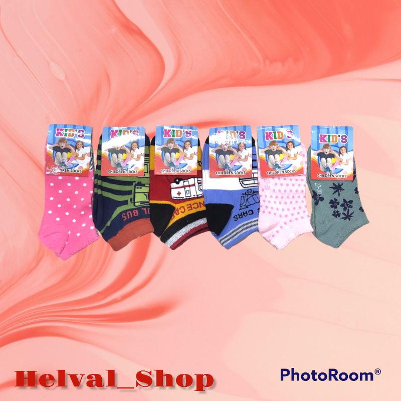 Jual Kaos Kaki Anak TK Paud Mata Kaki Motif lucu karakter ASHIMA ...