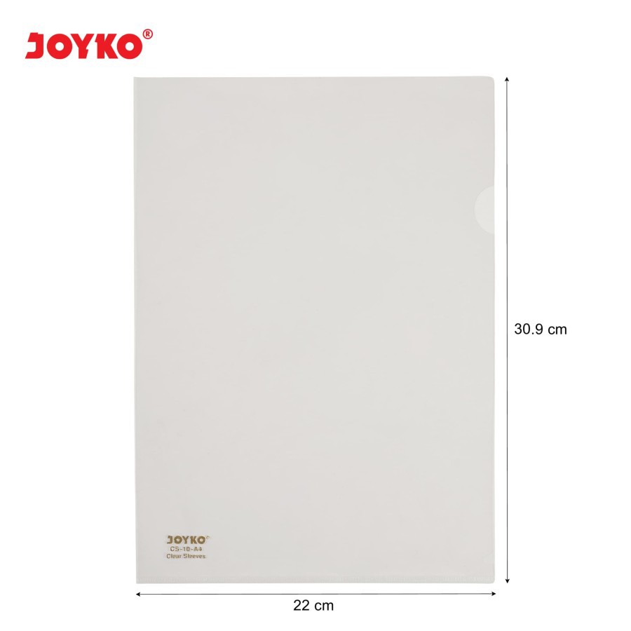 Jual JOYKO CLEAR SLEEVE HOLDER A4 / MAP BENING TRANSPARAN CS-10-A4 ...