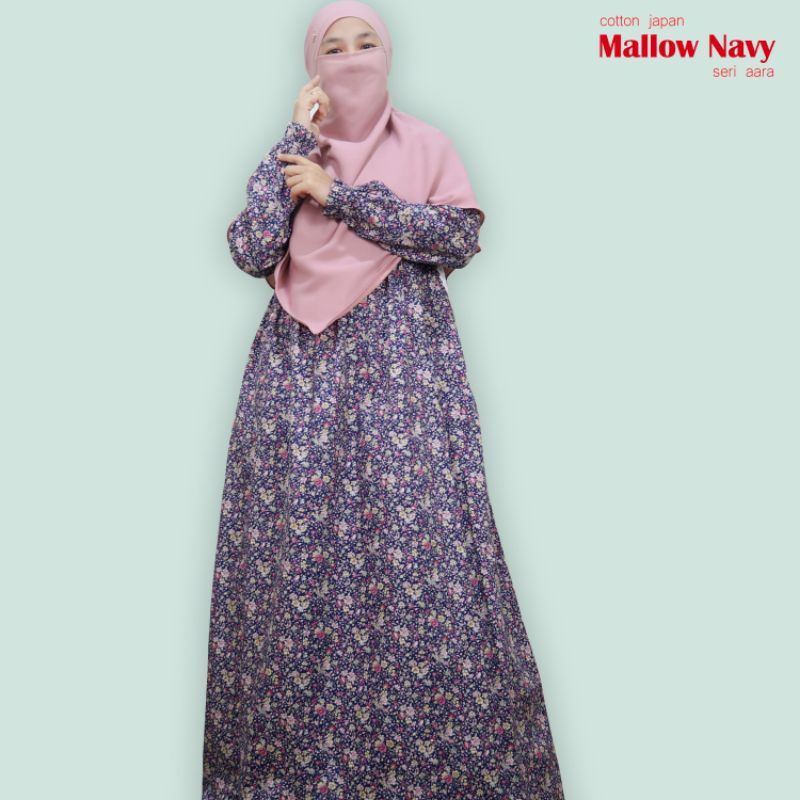 Jual HOMEDRESS GAMIS DASTER BAJU MUSLIM DEWASA MILARY KATUN JEPANG NAVY ...