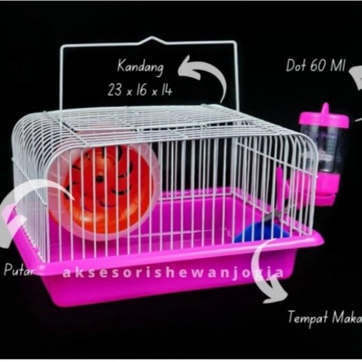 Jual Kandang Hamster Lengkap Full Aksesoris | Murah | ukuran kecil tp ...