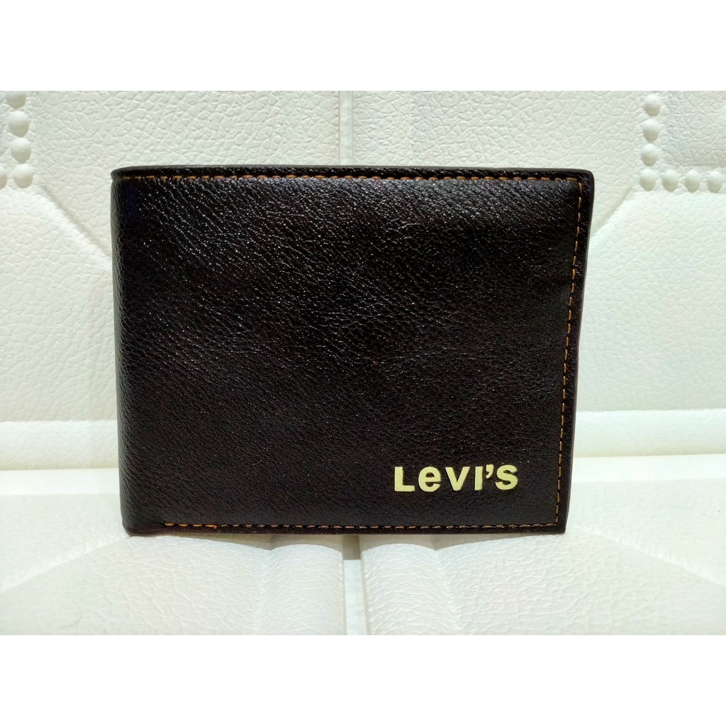 Jual Dompet Pria Laki Laki Cowo Bahan Kulit Asli Black Original Import ...