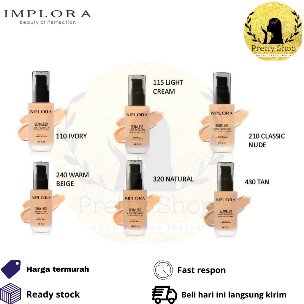 Jual Implora Seamless Liquid Foundation | Shopee Indonesia