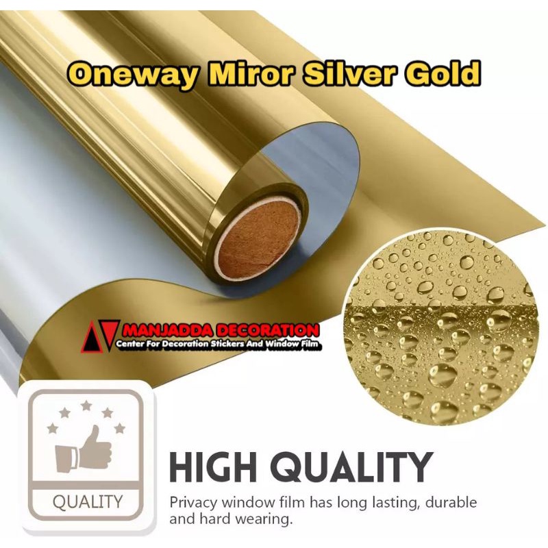 Jual Kaca film one way silver gold / kaca film cermin | Shopee Indonesia