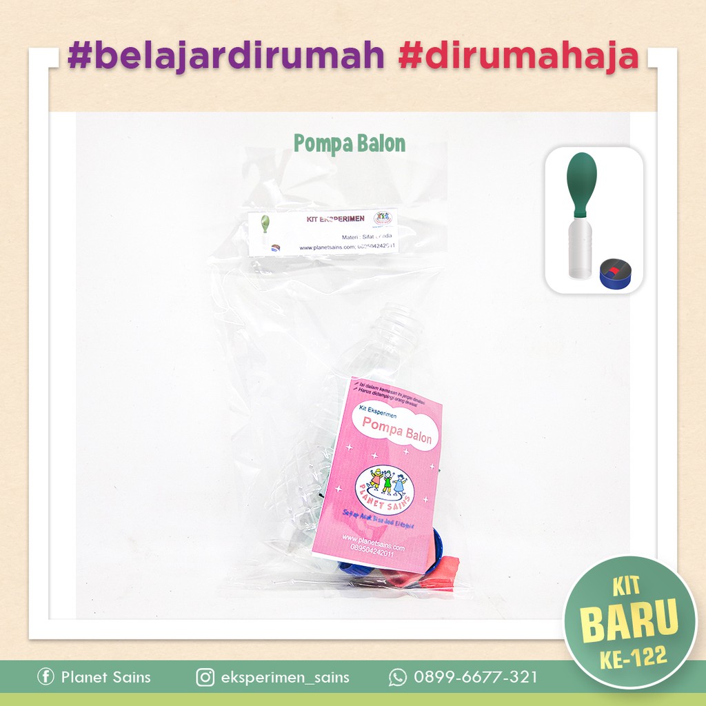 Jual POMPA BALON - Mainan Anak SD - Eksperimen Sains #dirumahaja ...