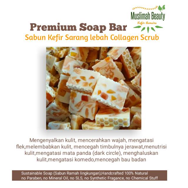 Jual PREMIUM SOAP BAR (SABUN KEFIR SARANG LEBAH COLLAGEN SCRUB ...