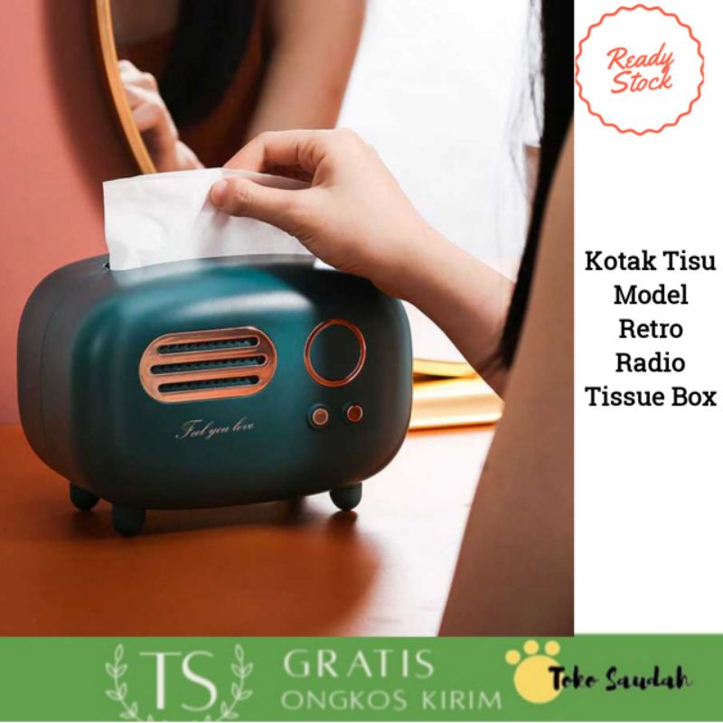Jual Tempat Tissue Aesthetic Model Retro Radio / Kotak Tisu Estetik ...
