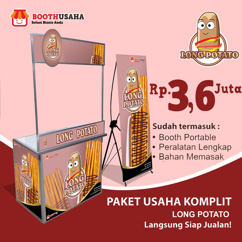 Jual PAKET USAHA LONG POTATO KENTANG PANJANG BOOTH PERALATAN BAHAN ...