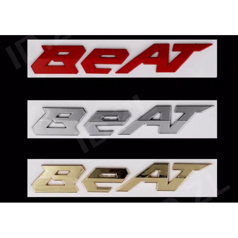 Jual (SEPASANG) EMBLEM BEAT / EMBLEM BEAT TIMBUL / EMBLEM BEAT 3D ...