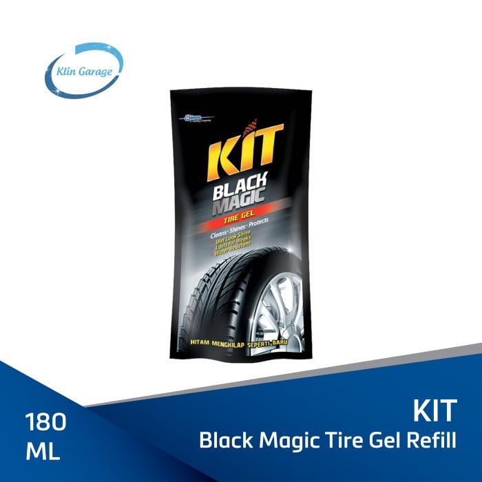Jual Kit Black Magic Tire gel 180 ml Pouch Refill | Pengkilap Semir ban ...