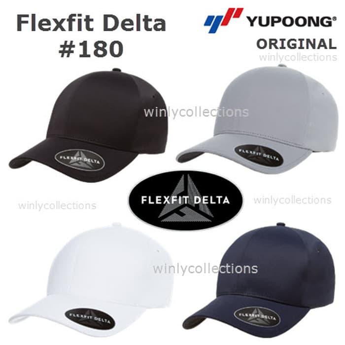 Jual Topi Flexfit Delta 180 Built Up Yupoong Import Original | Shopee ...