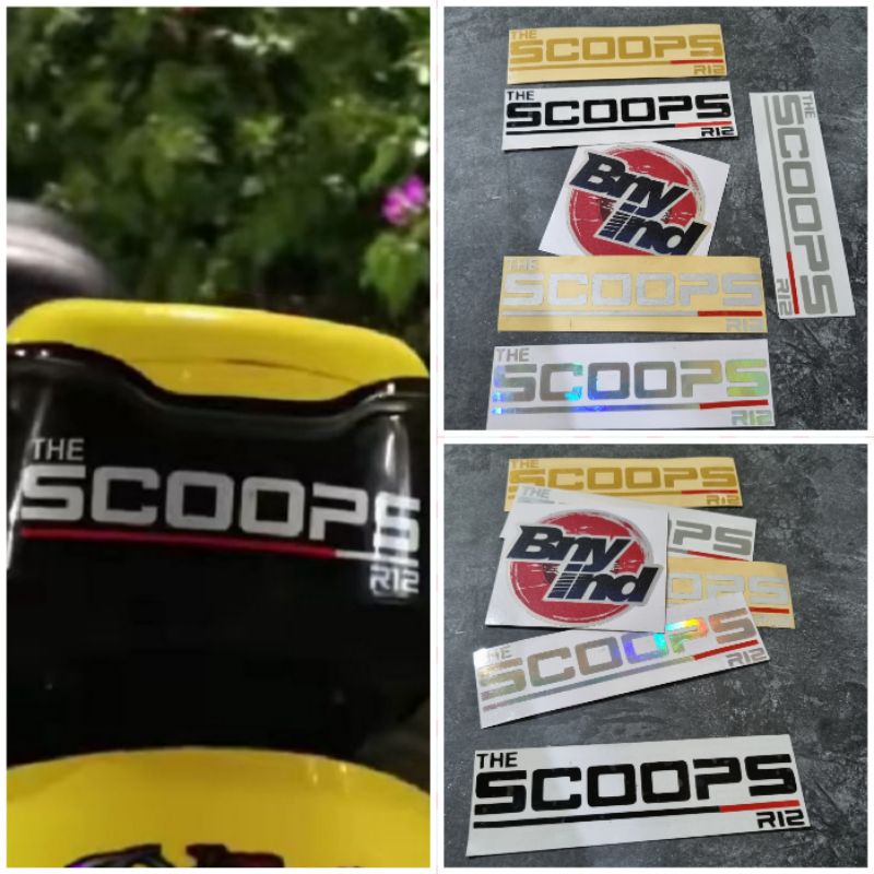 Jual STICKER THE SCOOPS R12 CUTTING | Shopee Indonesia