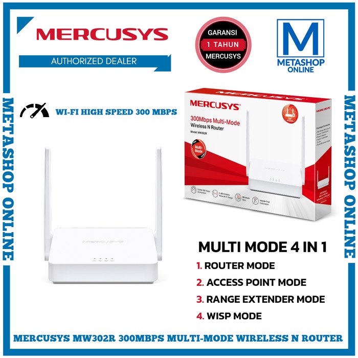 Jual Mercusys MW302R Multi-Mode Wireless N Router 300Mbps WiFi | Shopee ...