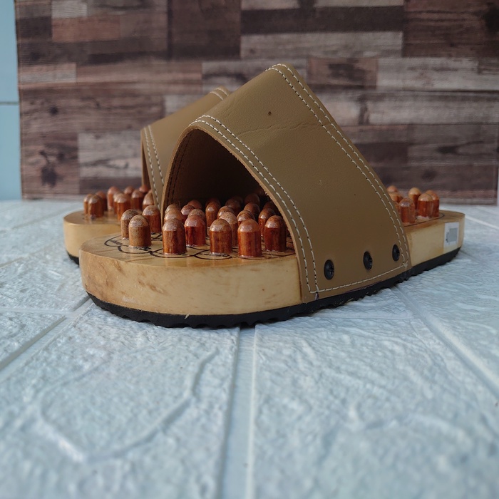 Jual Sandal Kesehatan Kayu Jepit Sendal Terapi Alas Kaki Rematik Refleksi Repleksi Reflexi ...