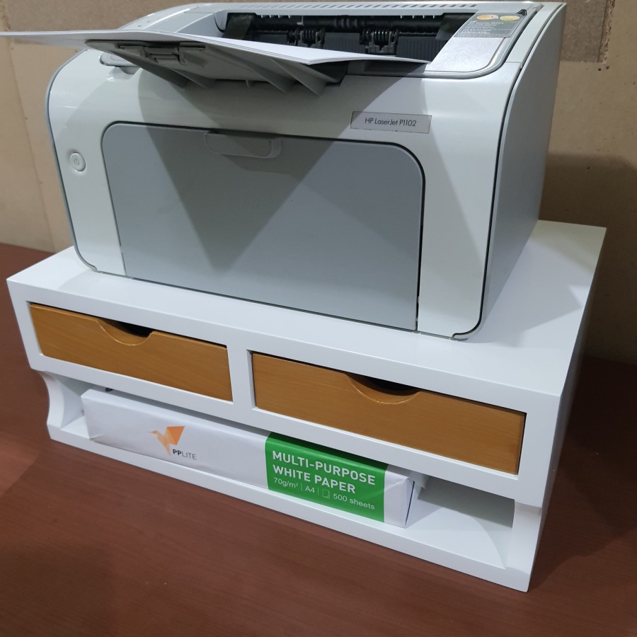 Jual Meja printer laci kayu | Shopee Indonesia