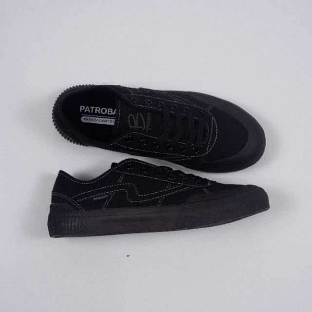 Jual PATROBAS FOOTWEAR - EQUIP LOW UPT ALL BLACK | Shopee Indonesia