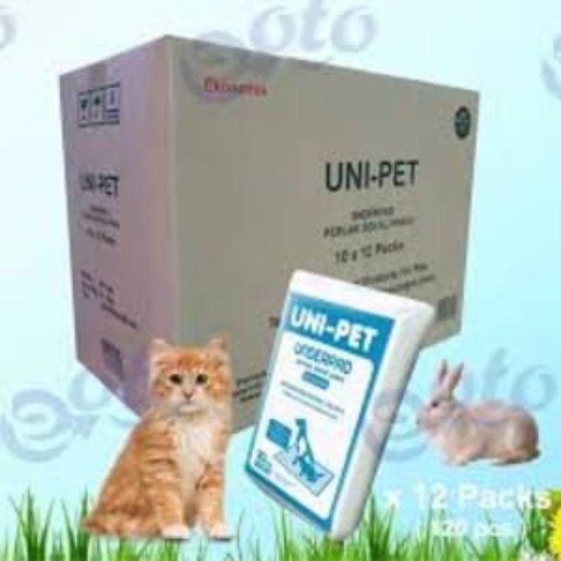 Jual underpad UNI PET UNIPET size 60x90 alas kandang alas pipis ...