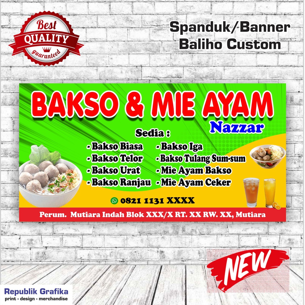Jual SPANDUK, BALIHO, BANNER CUSTOM - 2X1 M - FLEXY 280 HIGHRES - FREE ...
