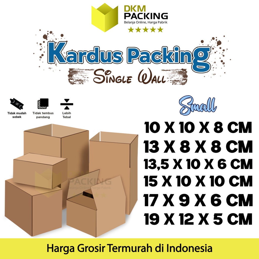 Jual KARDUS KARTON PACKING SMALL BOX KOTAK DUS RUSFET KECIL PACKAGING ...