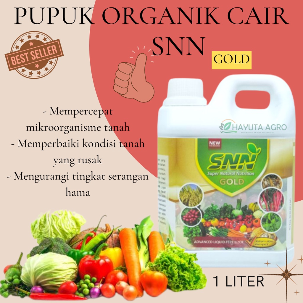 Jual Pupuk SNN Gold Organik Cair, Nutrisi Cair Unggul pemacu tanaman ...
