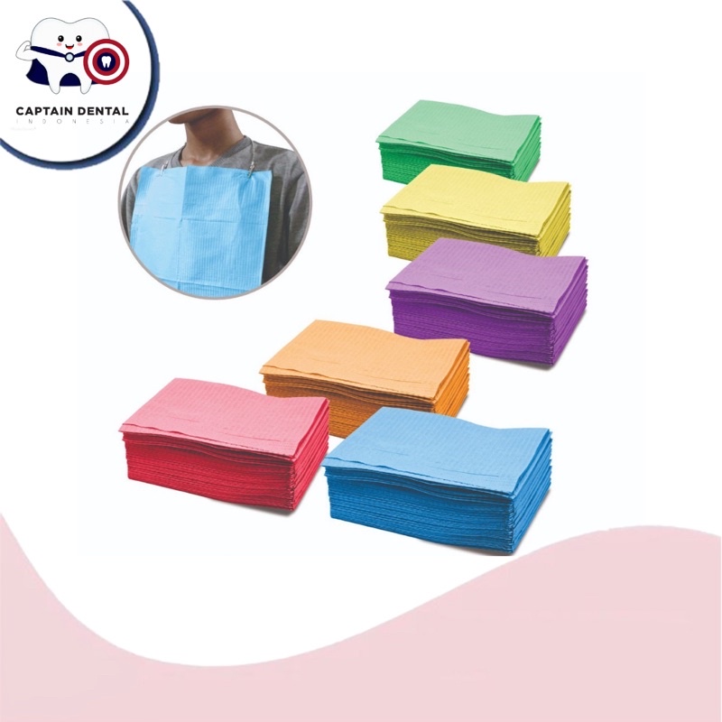 Jual ONEMED Dental Bib / Polibib / Celemek Pasien 1 Piece | Shopee ...