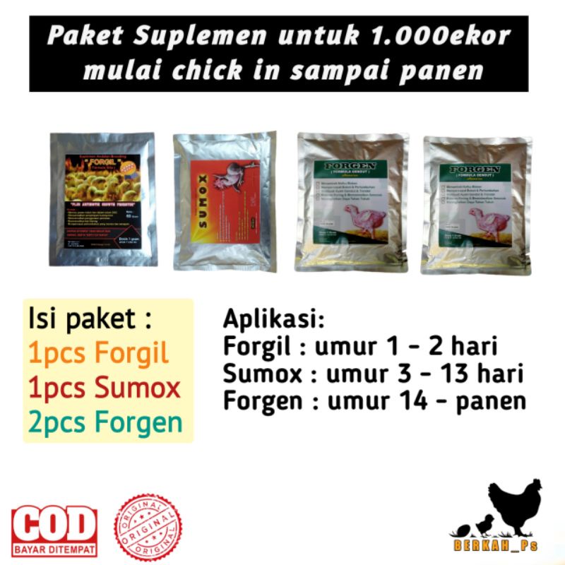 Jual Vitamin ayam forgil sumox forgen | Shopee Indonesia