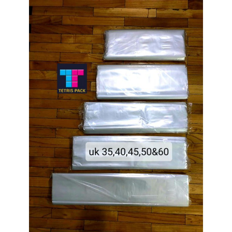 Jual plastik pp bening uk30, 35, 40,45,50,55 dan 60 | Shopee Indonesia