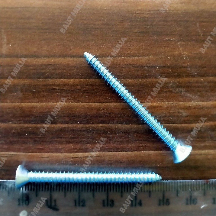 Jual SEKRUP FH 6X 2" 5 CM ISI 10 PCS / BAUT TAPPING JF KEPALA BULAT ...