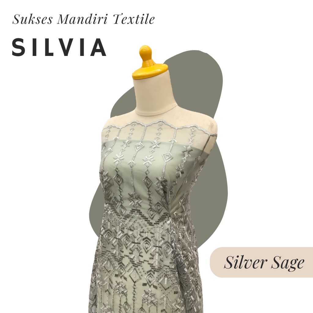 Jual [SILVIA] Brokat Brukat Tile Sapto Tribal Premium Mewah Warna ...