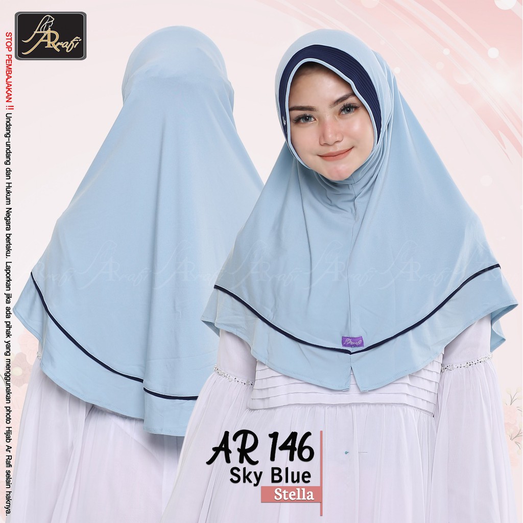 Jual Hijab Ar Rafi AR 146 Hijab Elegean Hijab Cantik Berbahan Stella ...