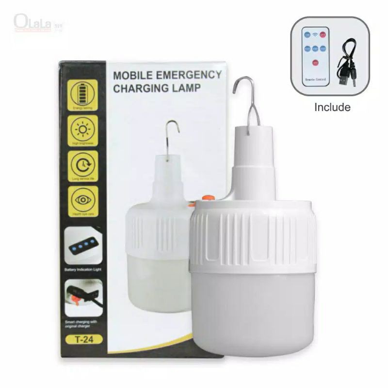 Jual Lampu Emergency Rechargeable-Lampu Tenda-Solar Charge Lamp 24 Led ...