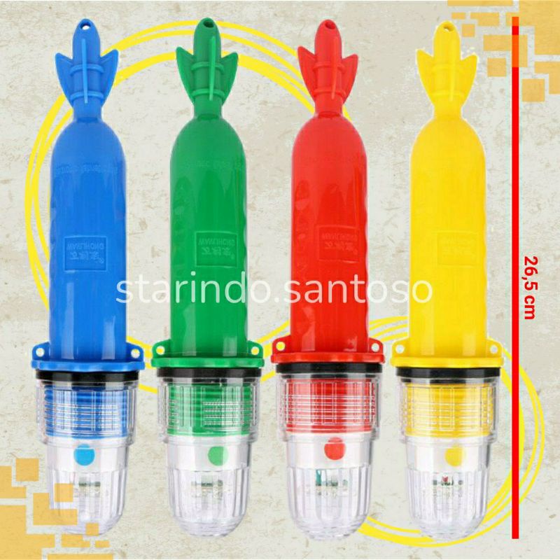Jual LAMPU NELAYAN LED 5 10 15 torpedo 1 2 3 warna pancing jala kapal ...