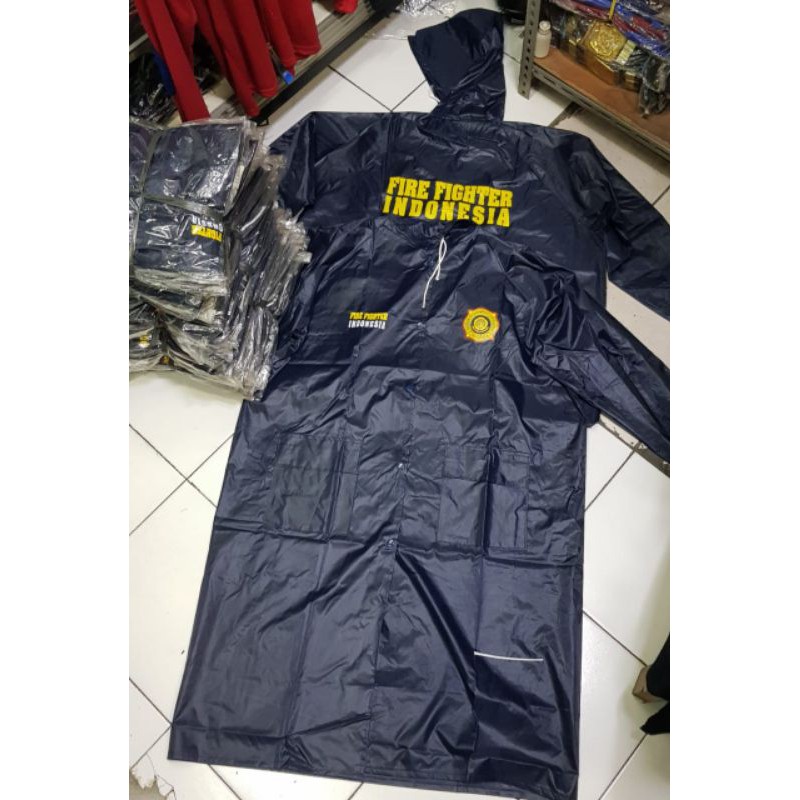 Jual mantel hujan pemadam FIREFIGHTER bahan beway ready | Shopee Indonesia
