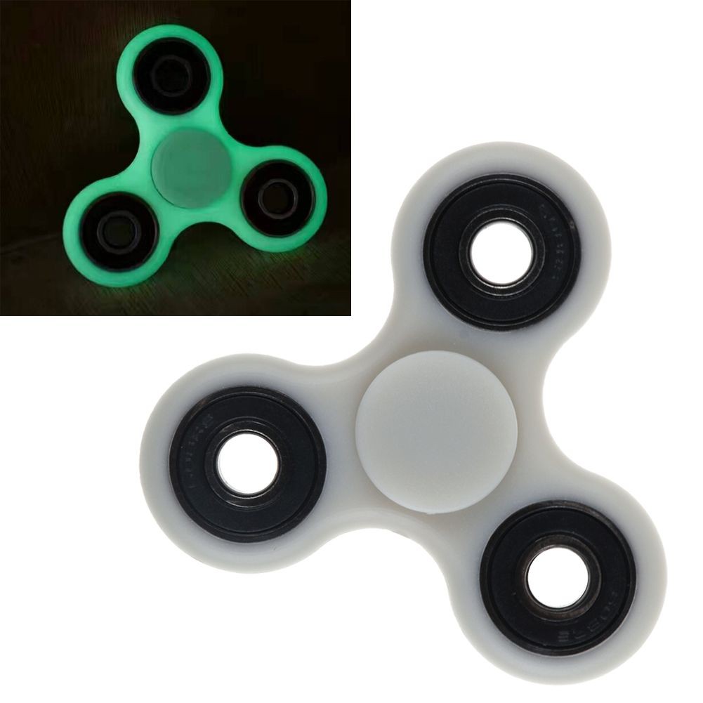 Jual Fidget Hand Spinner GLOW IN THE DARK Toys Spiner Mainan Jari Putar ...