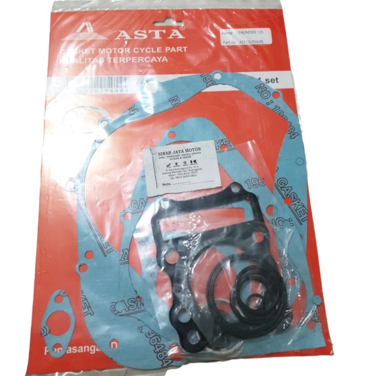 Jual paking fullset thunder 125 model selahan merek asta kualitas | Shopee Indonesia