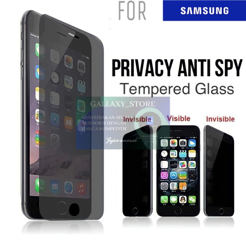 Jual SAMSUNG ANTI SPY / TEMPERED GLASS / SCREEN GUARD/ TG / PELINDUNG LAYAR SAMSUNG a16 A10/M10 ...