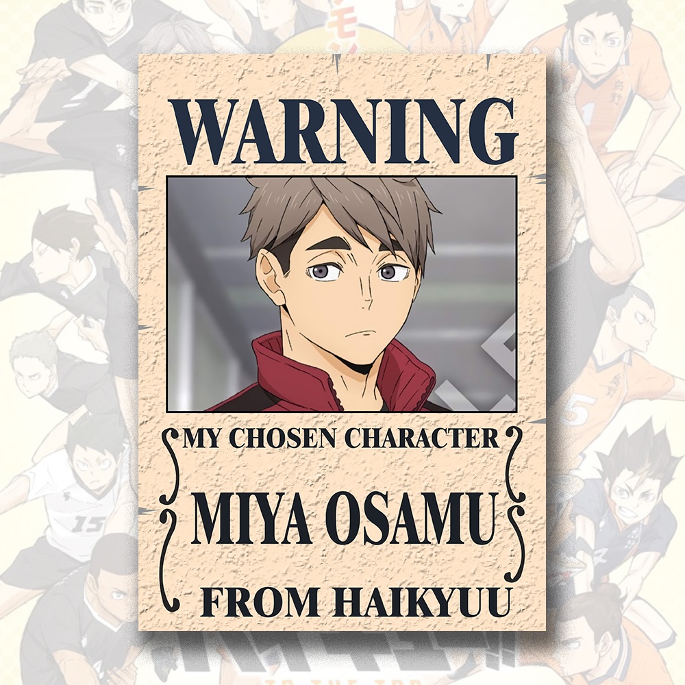Jual [Minimal Pesan 10 Lembar] Poster A4 A5 Warning Anime Haikyuu Murah ...