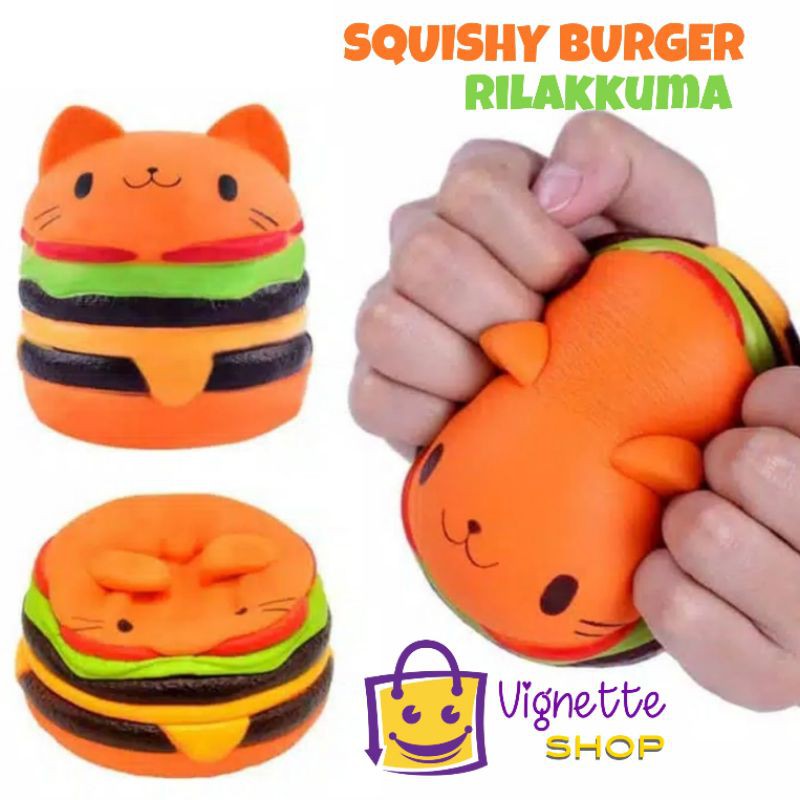Jual Squishy Burger Rilakkuma Lucu | Squisi Squisy Squishi Sekuisi ...