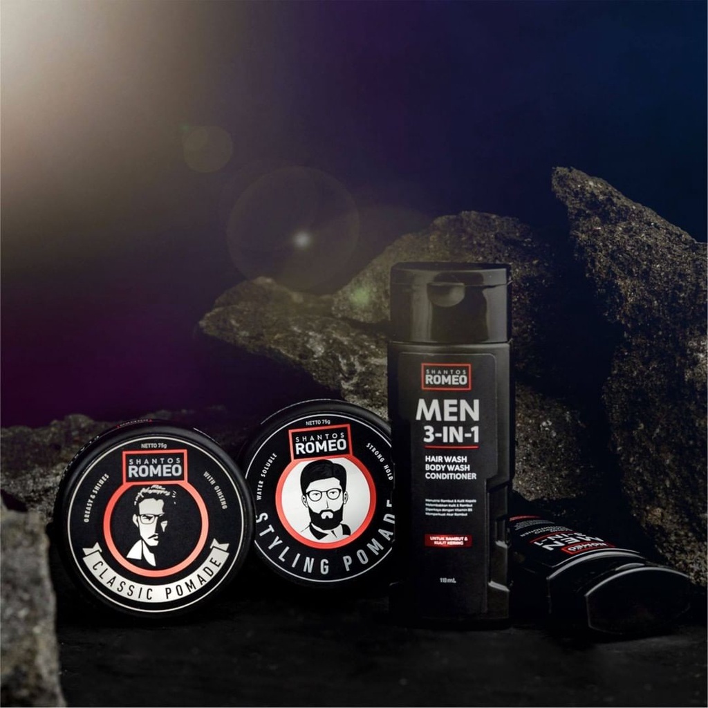 Jual Pomade Shantos Romeo/Pomade Styling Romeo/Shantos Romeo Pomade ...