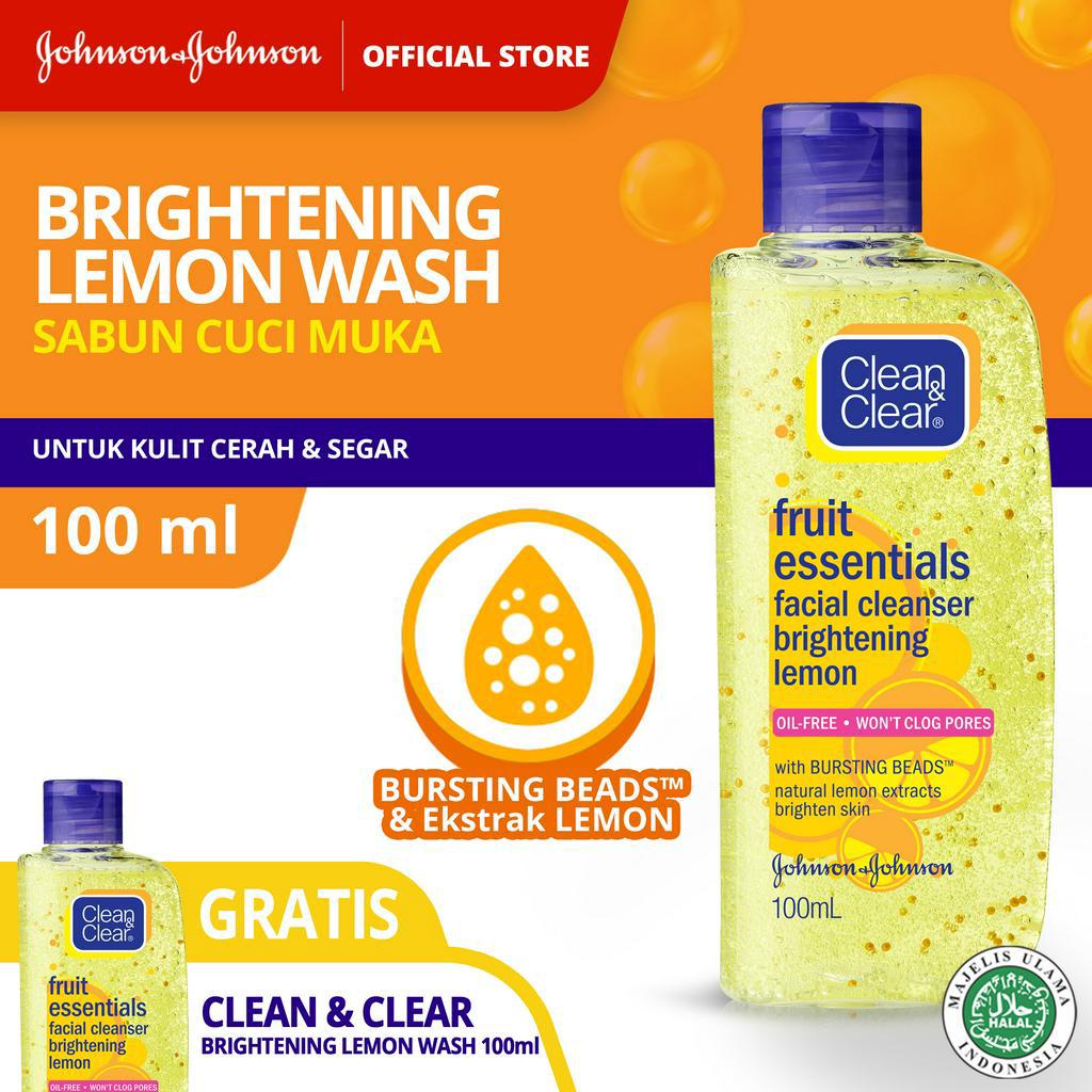 Jual Clean & Clear Sabun Wajah Lemon 100 mL Buy 1 Get 1 | Shopee Indonesia