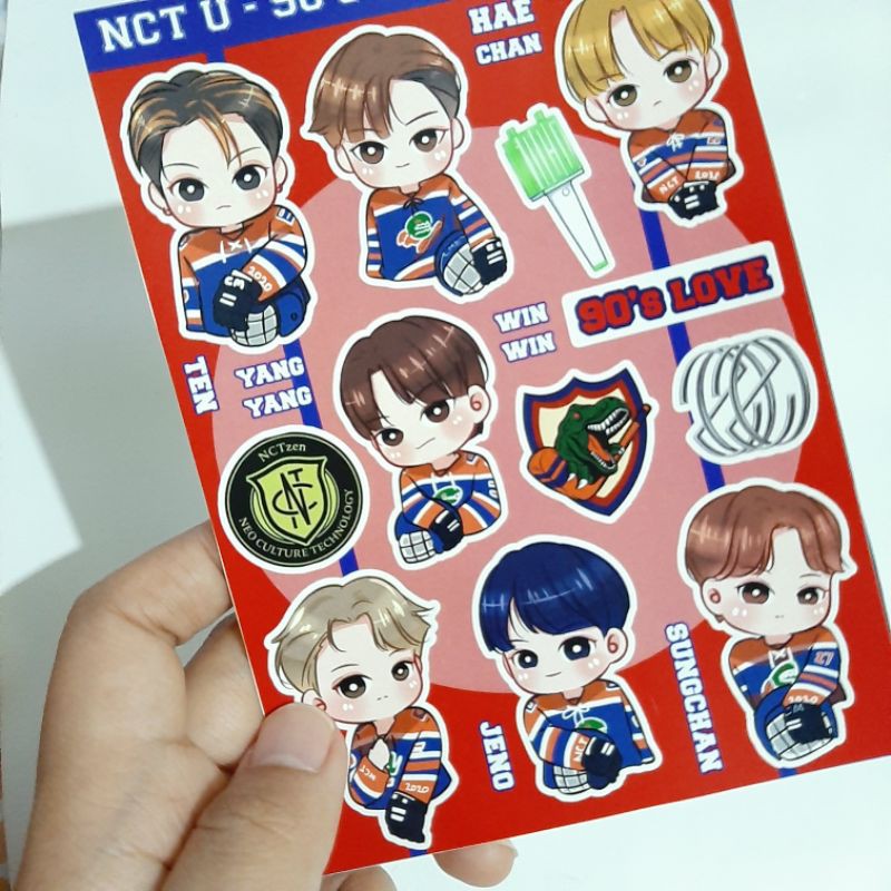 Jual Sticker NCT U 90s LOVE Chibi Fanart | Shopee Indonesia