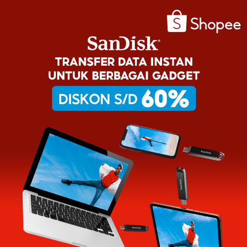 Sandisk: Transfer Data Instan Diskon S/D 60% | 3-31 Jan