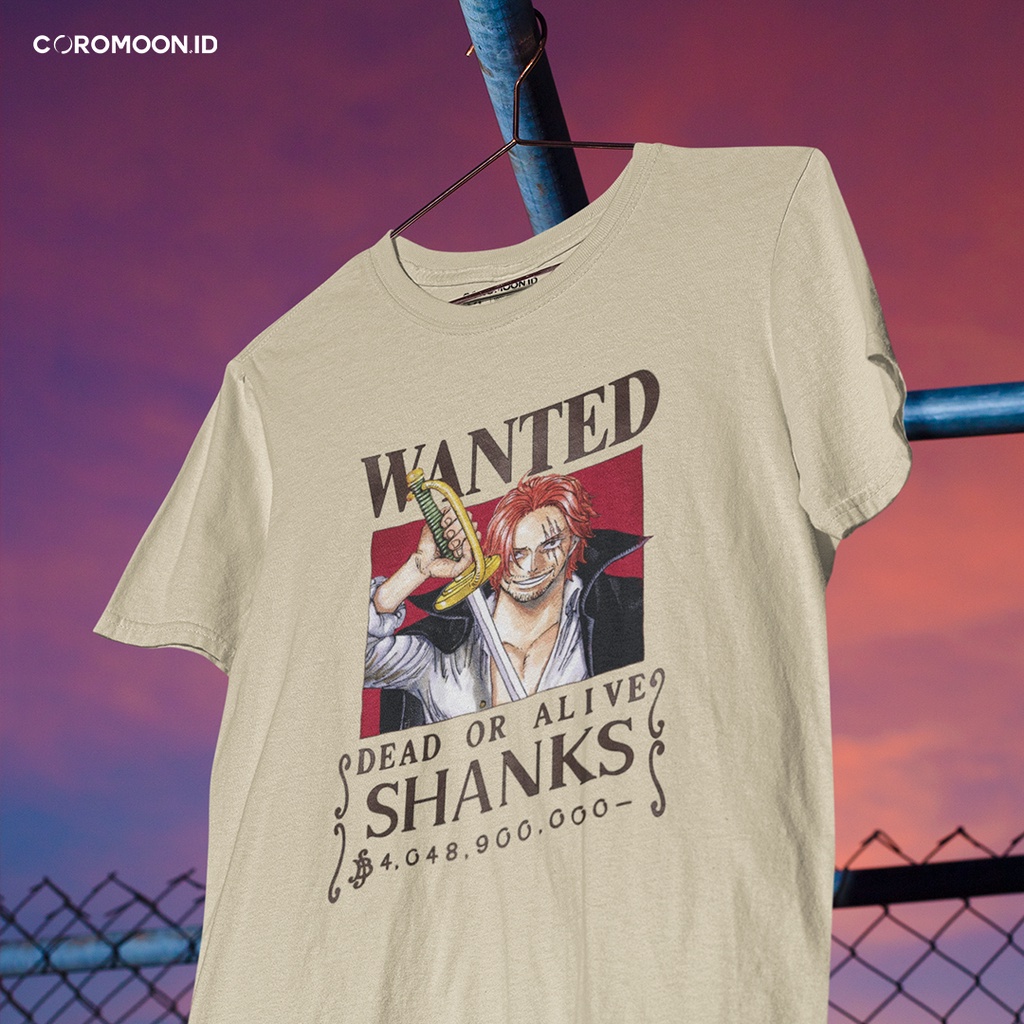 Jual SHANKS Wanted Bounty Tee - Kaos One Piece | Shopee Indonesia