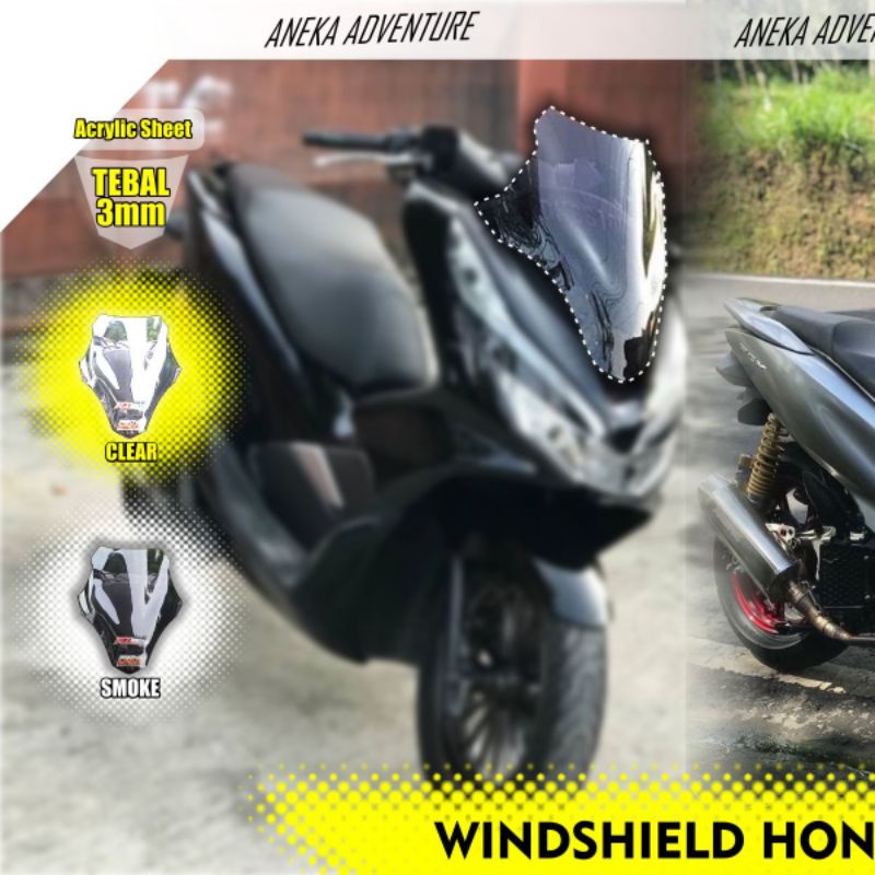 Jual New Windshield Honda Pcx 150 MODEL MHR variasi pcx 2018 2019 2020 ...