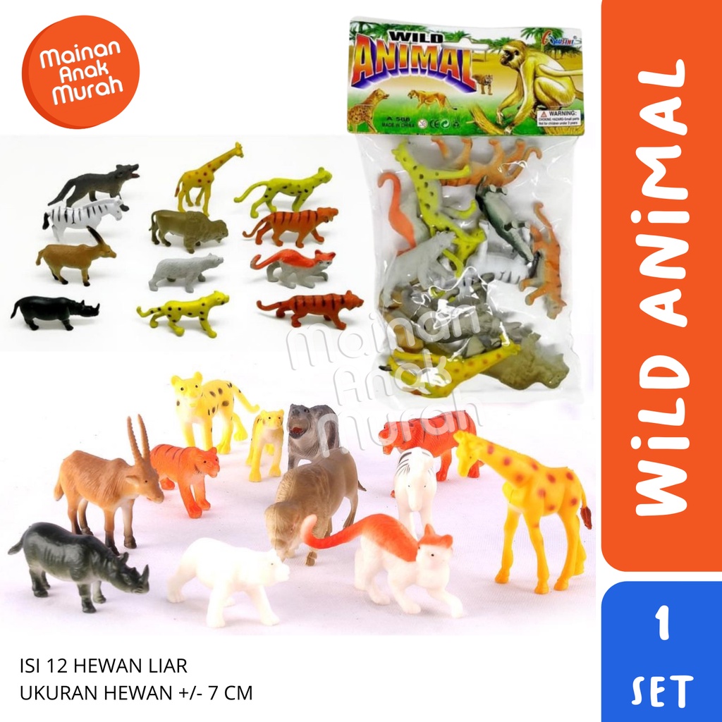 Jual Wild Animal Figure Toy Miniatur Hewan Liar 12 Pcs | Shopee Indonesia