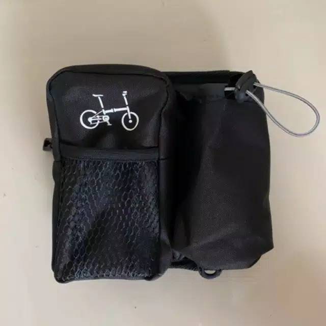 Jual Tas stang sepeda lipat 2 In 1 ( Tdk termasuk botol ) | Shopee ...