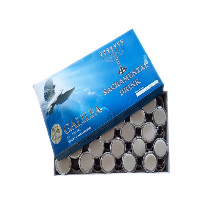 Jual Roti Perjamuan Hosti Polos + Anggur isi 30 pcs set perjamuan kudus ...