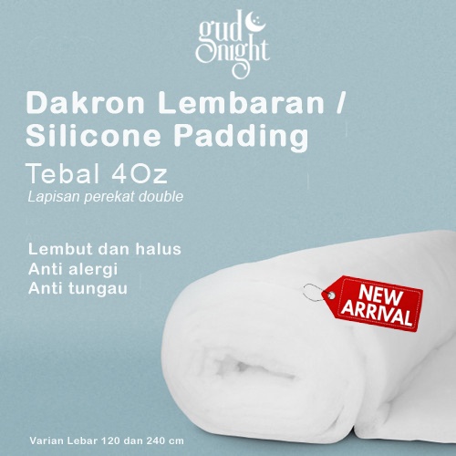 Jual Dakron Lembaran 4oz | Silicone Padding 4oz | Silikon Padding 4oz ...